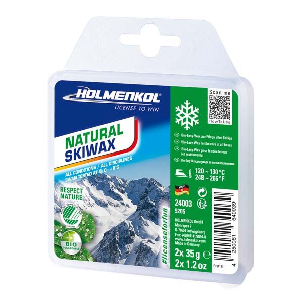 Buy Holmenkol Natural Skiwax, 2x35g with free shipping - skiwax.eu