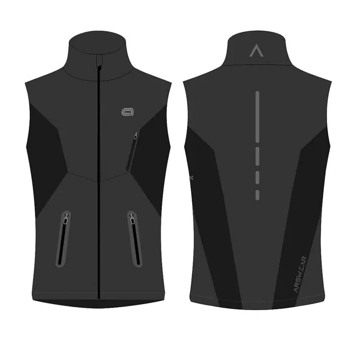 Arswear Softshell Vest PRO Man, grey | Skiwax Europe